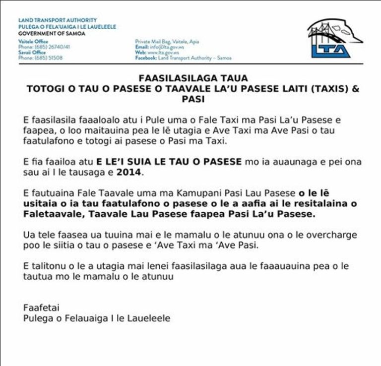 Fees - Land Transport Authority